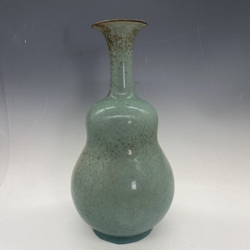 11.0" old antique song dynasty ru kiln porcelain green glaze Okho ...