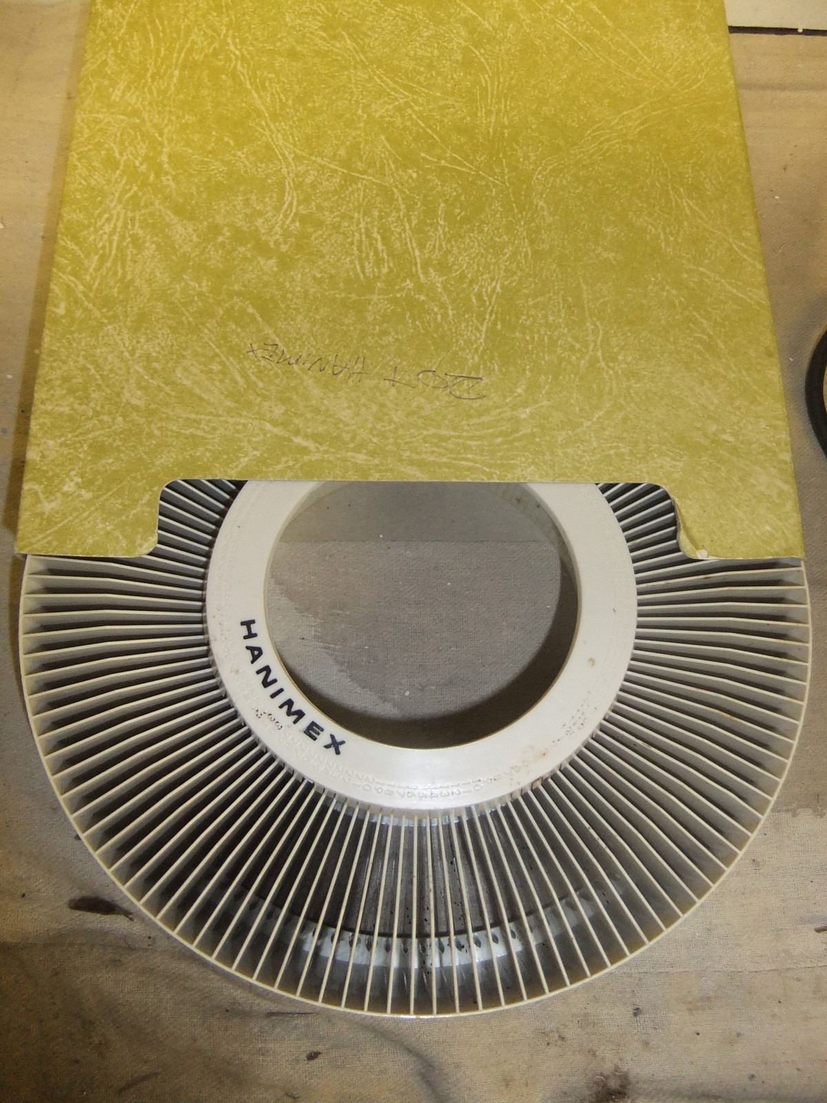 Slide projector slide carousel HANIMEX 120 slide plus BOX NO SPILL TYPE ...