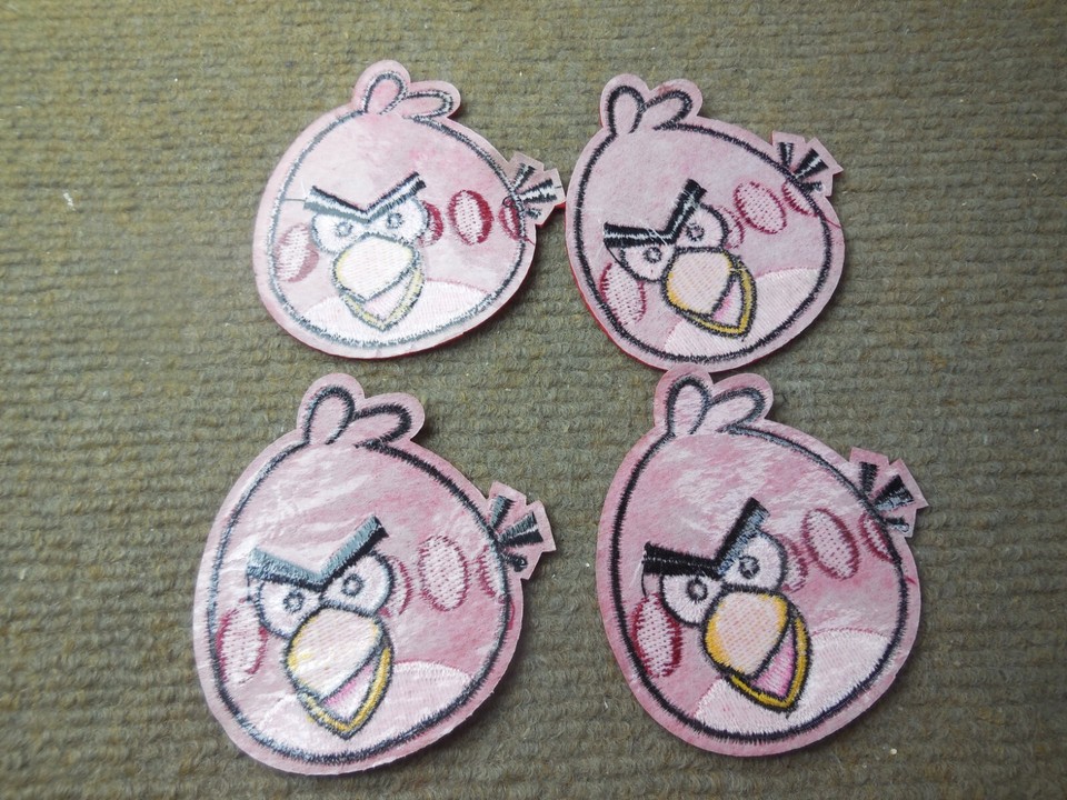 Vintage Lot of 4 Felt Cardinal Angry Bird Patches | eBay