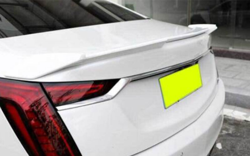 Fit For Cadillac CT6 2019-2020 Pearl White Rear Boot Spoiler Wing Flap ...