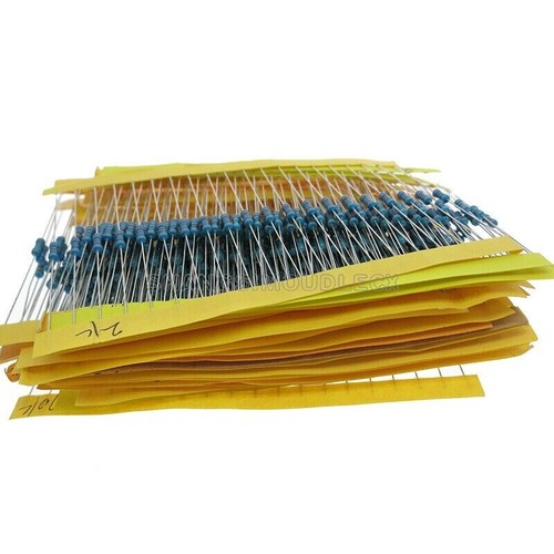 1/4w Resistance 1% Metal Film Resistor Bag 30 Kids Each 20 Total 600pcs ...