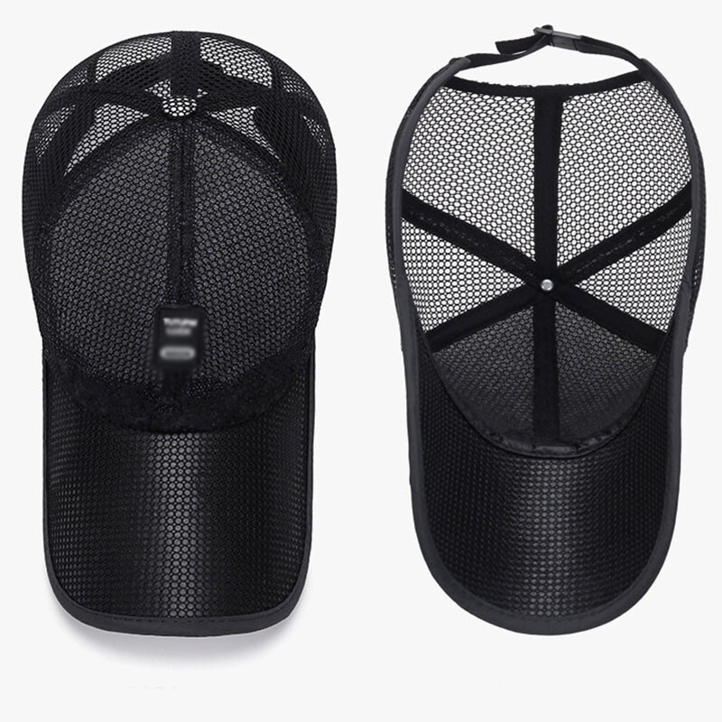 Men Snapback Mesh Baseball Cap Sun Protection Golf Adjustable ...