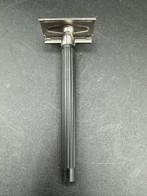 Vintage Unbranded Safety Razor Black Plastic Handle | eBay