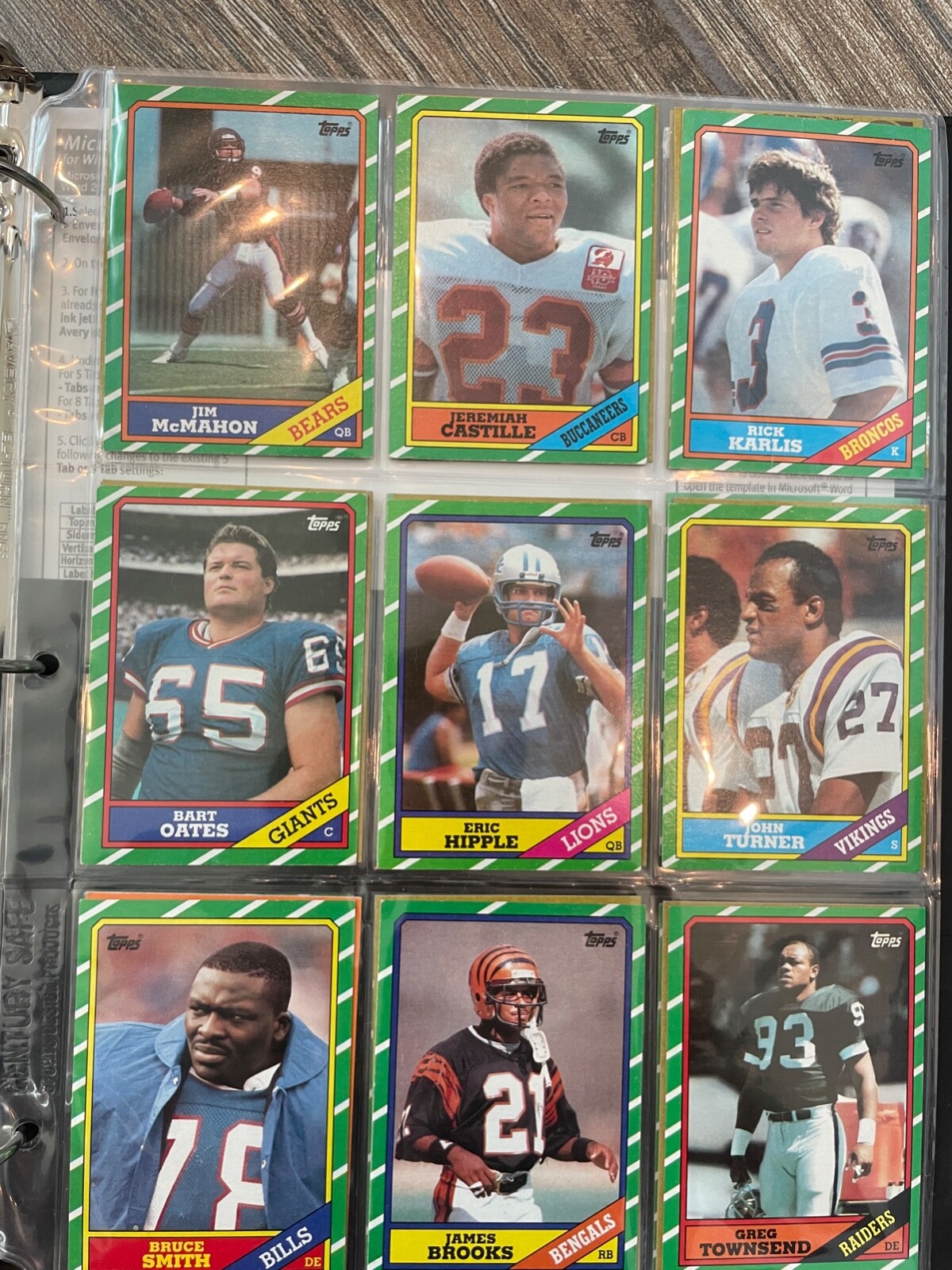 lot of football cards some 1986 Topps, a good base collection of 2021 ...