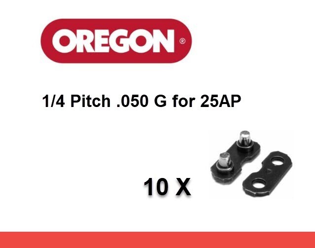 Chainsaw Chain Repair Links 1/4 .050 10x Sets Oregon 25AP Series chain ...