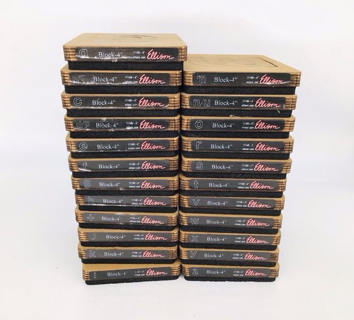 Scrapbooking: Ellison 4" Block Font Lowercase Alphabet Dies | eBay