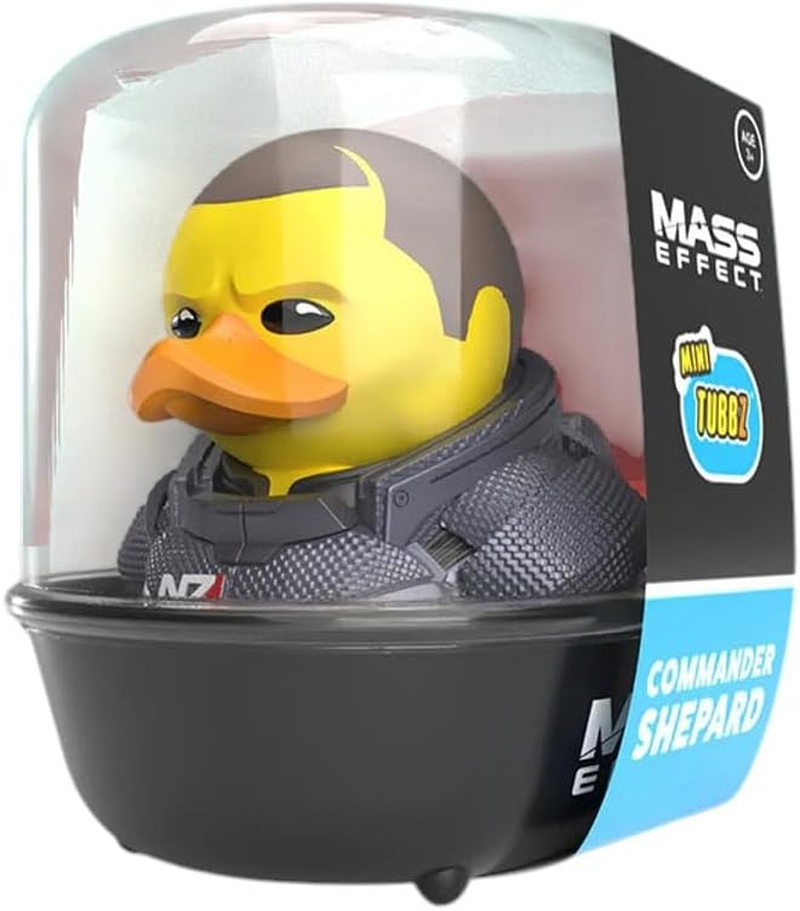 Mini: Mass Effect - Male Commander Shepard Cosplaying Rubber Duck Vinyl ...