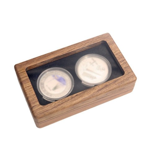 Sleek Walnut Coin Case Protects and Displays Your Collection Stylishly ...