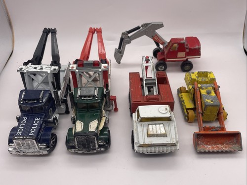 Matchbox Lot Of 5 Lesney Lot Super Battle Kings Heavy Equipment England ...
