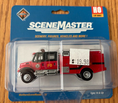 Walthers SceneMaster 949-11920 HO International 7600 Crew-Cab Brush ...