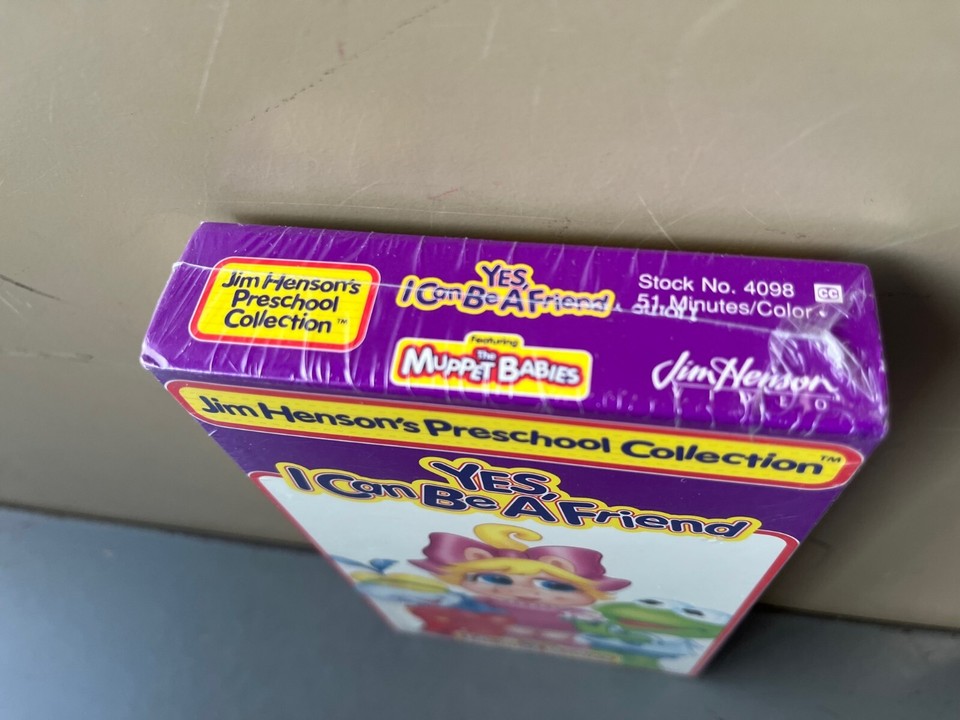 Muppet Babies VHS Yes I Can Be A Friend - Rare, Factory Sealed w ...