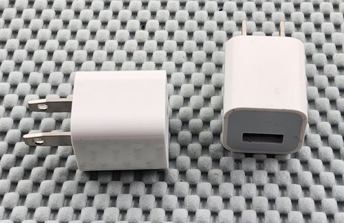 Lot of 2 Original OEM Apple A1385 5W USB Travel Power Adapter Cube ...