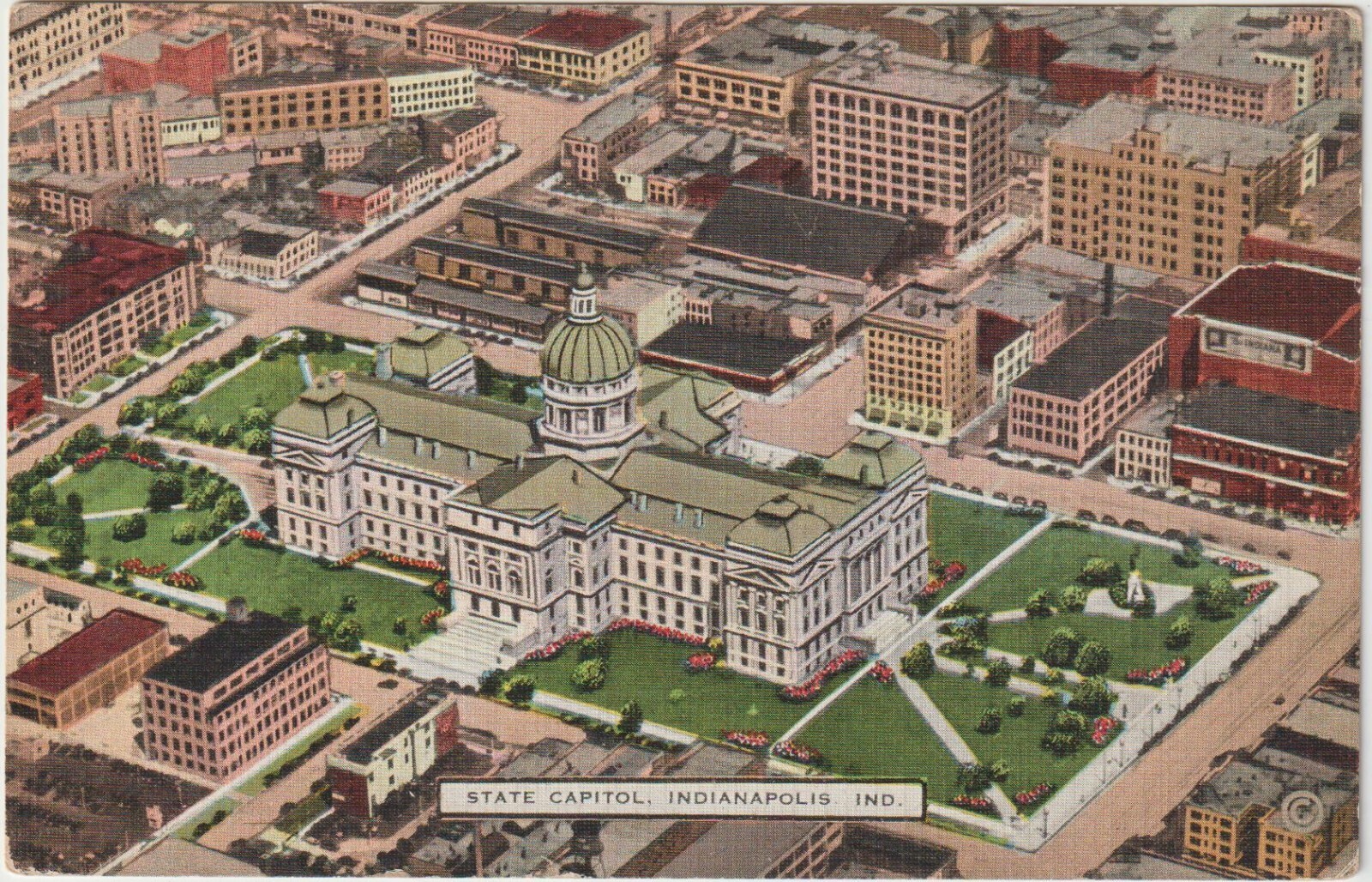 STATE CAPITAL Indianapolis, Indiana Postcard | eBay