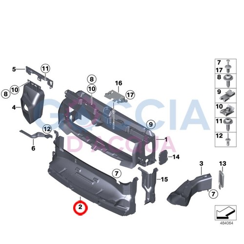 Genuine BMW 1' F20 LCI F20 LCI Air duct Center Lower Section ...