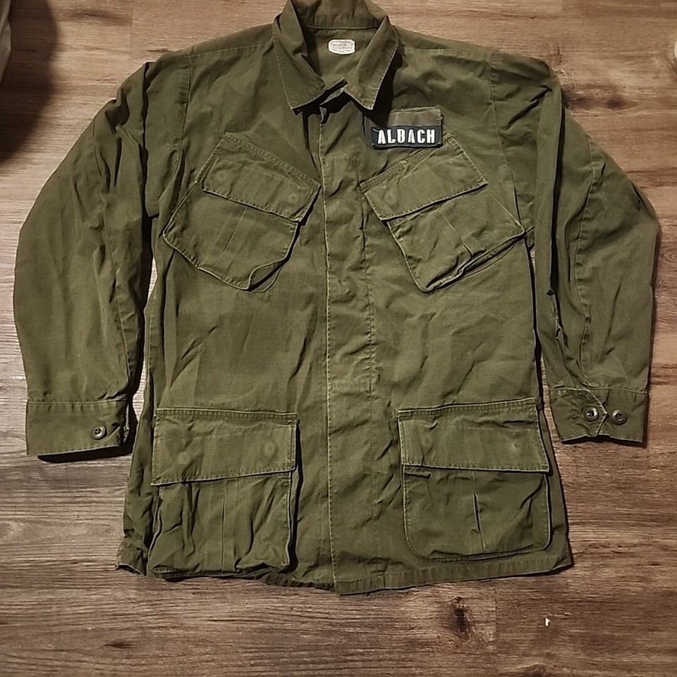 Vintage Vietnam OG 107 Small Jungle Jacket Tropical Coat Poplin Slant ...