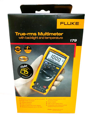 Fluke 179 Handheld Digital Multimeter 90 × 43 × 185 mm Yellow Black ...