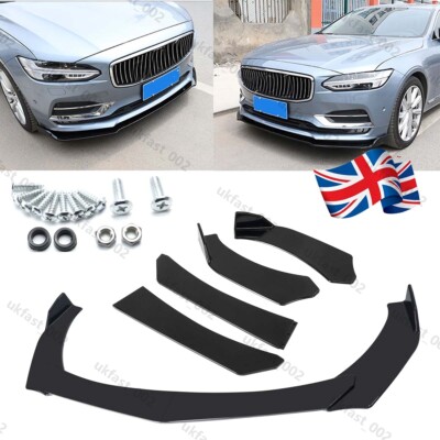 Gloss Black Front Bumper Lip Splitter Spoiler For Volvo C30 C40 C70 S40 ...