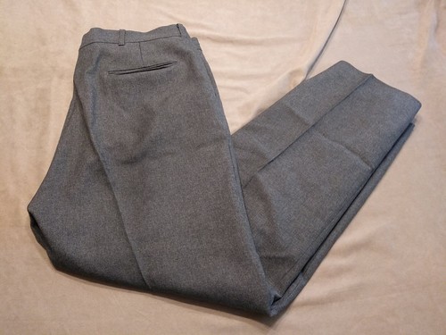 VINTAGE Flexslax Dress Pants Men's 36x29 Regular Fit Gray Perma Prest ...