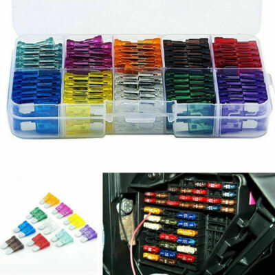 110x Mixed Zinc Plated Spade Blade Fuse Standard Small for Car ...