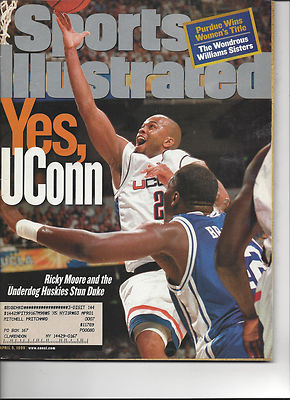 Sports Illustrated April 5 1999 Ricky Moore UConn Connecticut Huskies ...