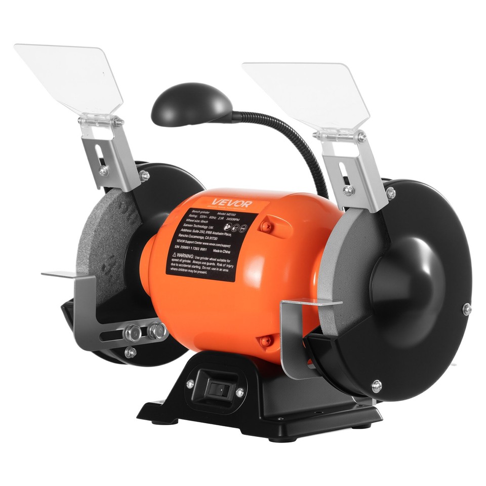 VEVOR Bench Grinder 6-inch Bench Grinder 250W 3450RPM High-Speed Table ...