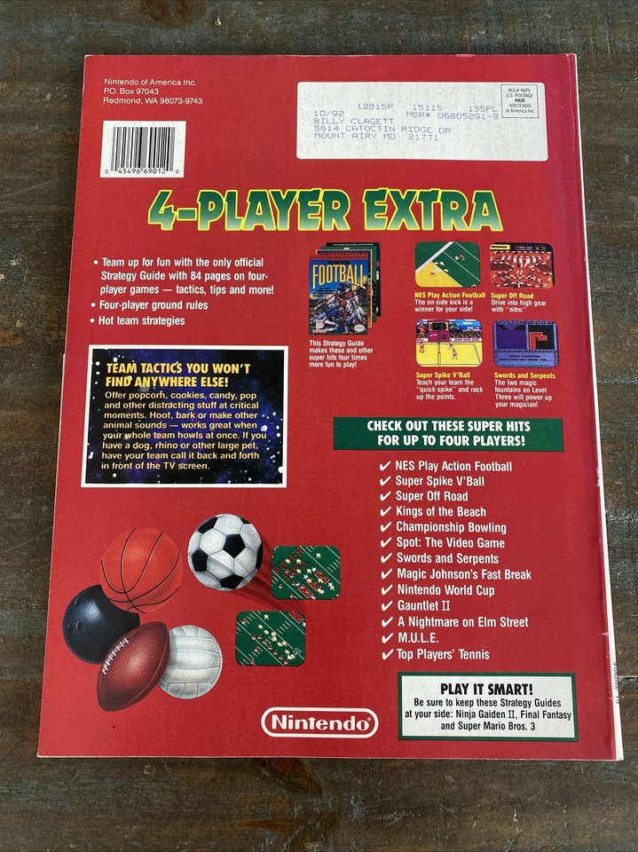 NES Nintendo Power Strategy Guide 4-Player Extra 1990 Vol.19 | eBay