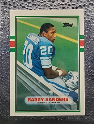 1989 Topps Traded #83T Barry Sanders RC Rookie Detroit Lions HOF!!! | eBay