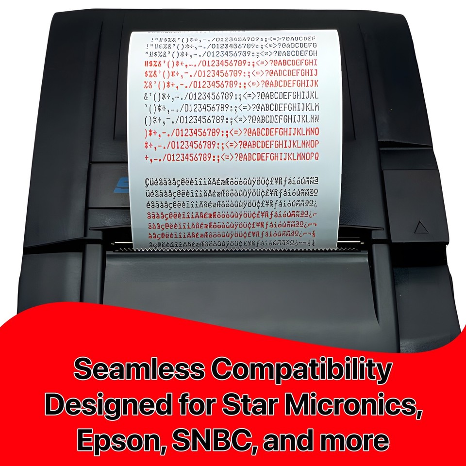 ERC-30 x 6 Pack Ribbon Black Red Ink Epson SNBC Kitchen Printer ERC30 ...