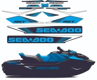SEADOO RXT 230 2019 Graphics / Decal / Sticker Kit CUSTOM BLUE | eBay