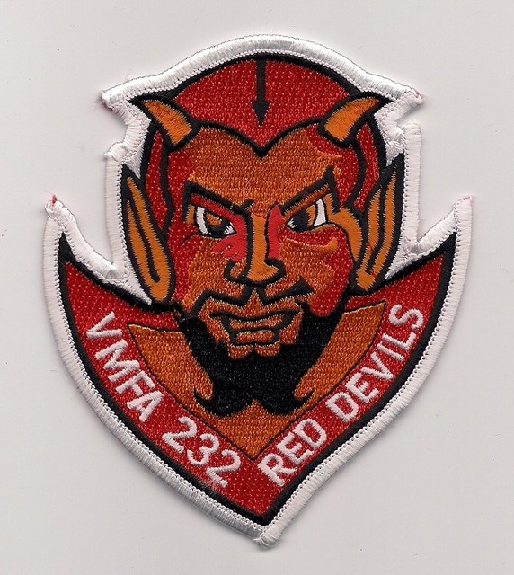 USMC VMFA-232 RED DEVILS patch F/A-18 HORNET FIGHTER ATTACK SQN | eBay