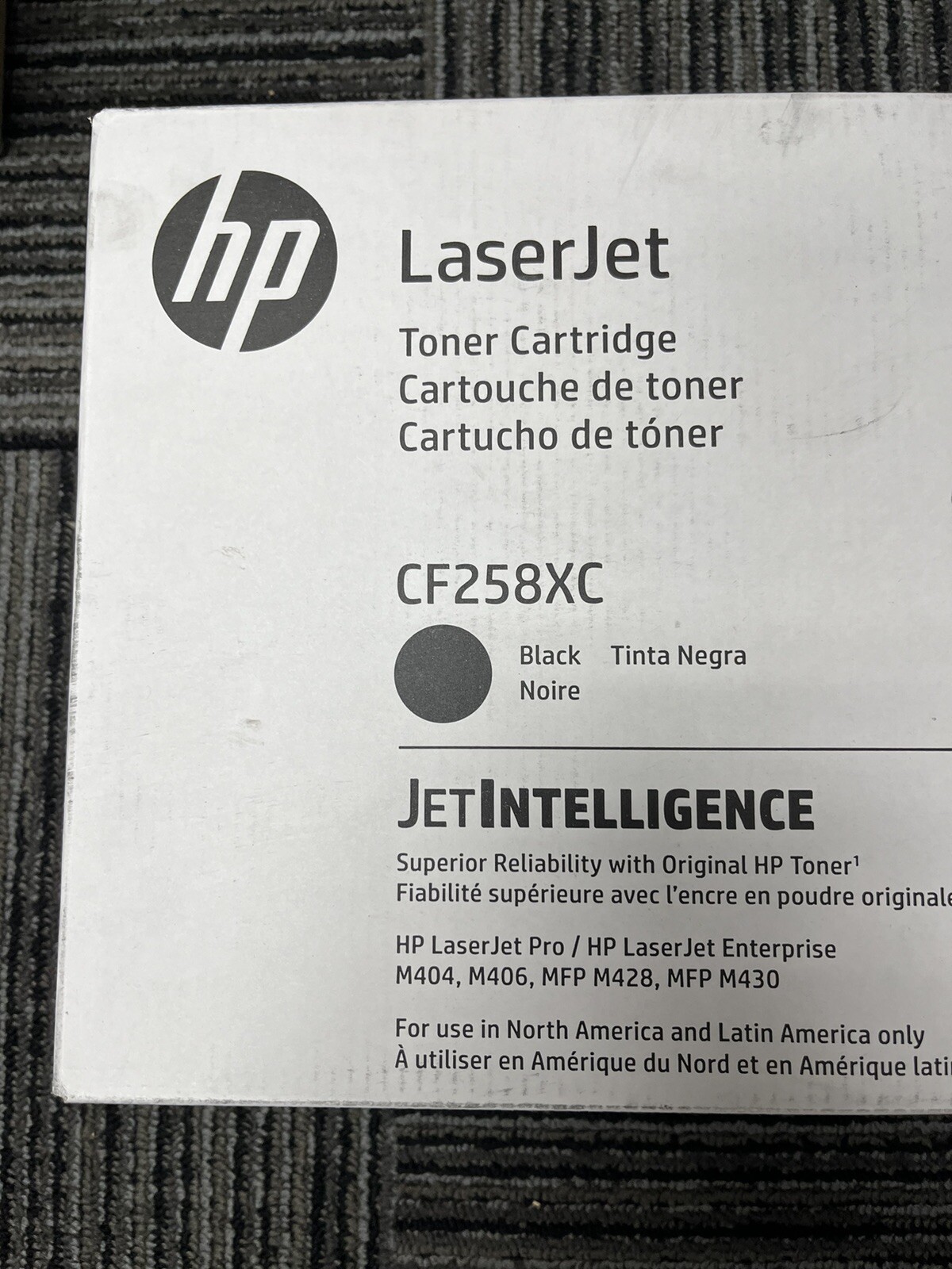 BRAND NEW ORIGINAL HP 58X | CF258XC BLACK Toner Cartridge 10,000 pages ...