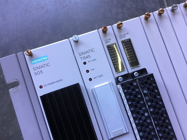 Siemens Simatic 505 16 Slot PLC Rack With Cards T1545 for sale online ...