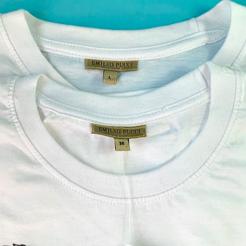 Emilio Pucci Logo T-Shirt COTTON TEE Key to the Cure Breast Cancer ...