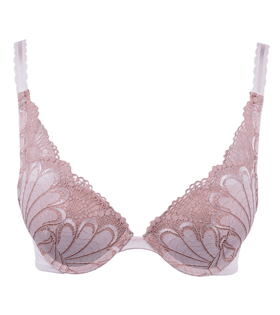 34E Push Up Wonderbra By Gossard - Coffee Cream Lace Animal Print for ...