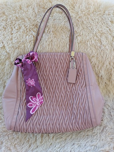 Coach Madison Gathered Purse Dusty Rose Pink | eBay