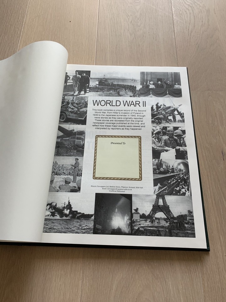 Remember When World War II Newspaper Book | eBay