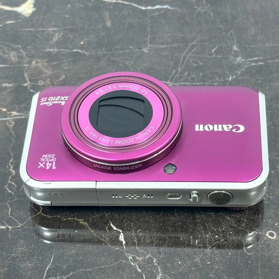 Canon PowerShot SX210 IS 14.0MP 14x Zoom Purple Digital Camera English ...