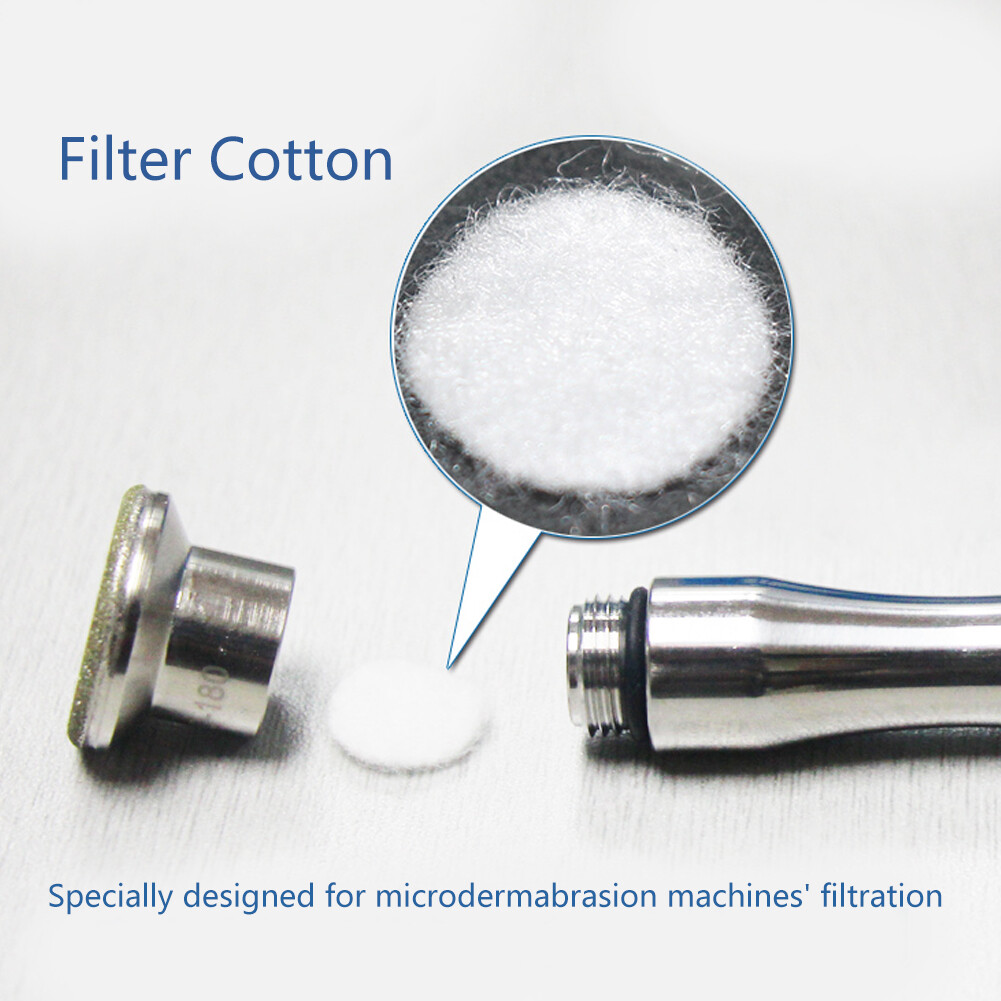 100PCS COTTON FILTER For MICRODERMABRASION MACHINE 10mm/15mm/20mm/25mm ...