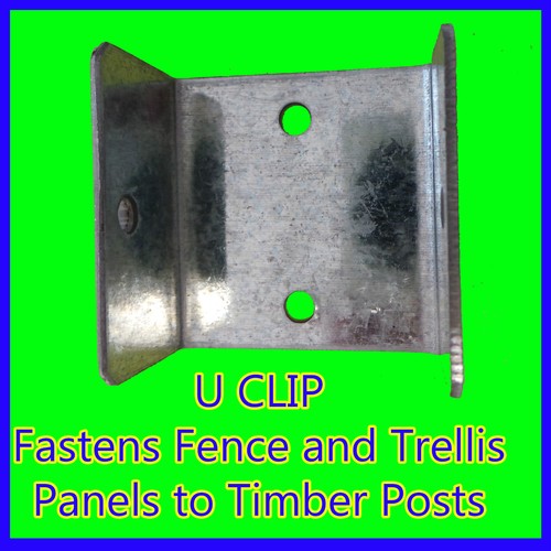 36 x Strong Metal U Clips 41mm Fastens Fence And Trellis Panels To ...
