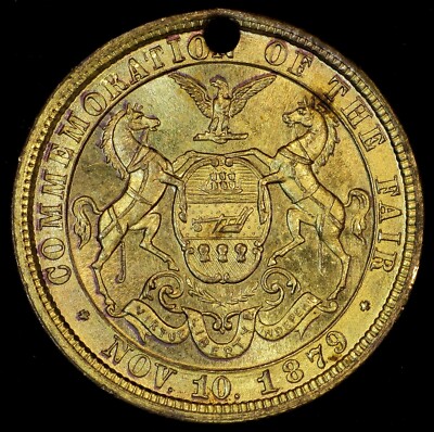1879 Philadelphia, Pennsylvania Fair Medal National Guard George B ...