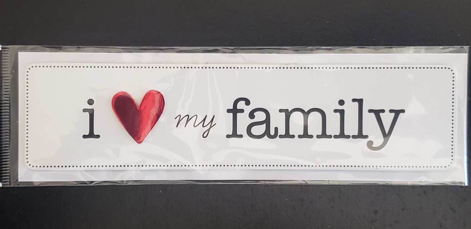 me&my BIG ideas SMALL TALK Stickers - I LOVE MY FAMILY - 1 pc | eBay