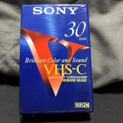 Sony VHS-C TC-30HGF Premium Camcorder Compact Video Cassette TAPE NEW ...