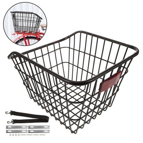 Rear Basket Baskets for Bike Front Handlebar Student Scooters Cargo ...