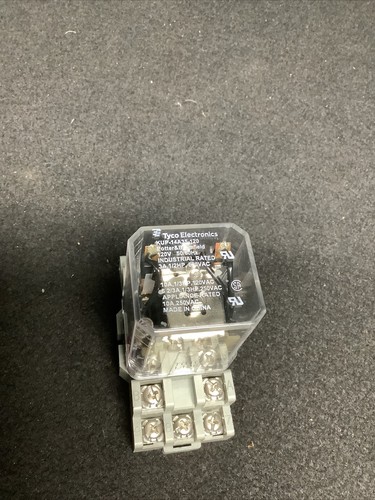 One Potter & Brumfield KUP-14A35-120 120V AC Coil Cube Relay w/Socket ...