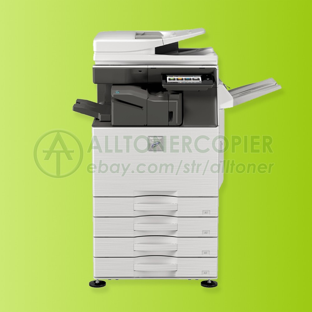 Sharp MX 3050N Laser Color BW Printer Copier Scan Duplex Staple ...