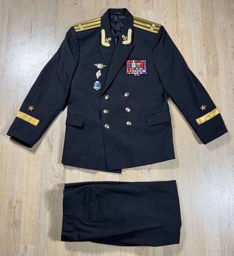 Vintage Soviet Union Navy Captain Officer Uniform Jacket Tunic Naval ...