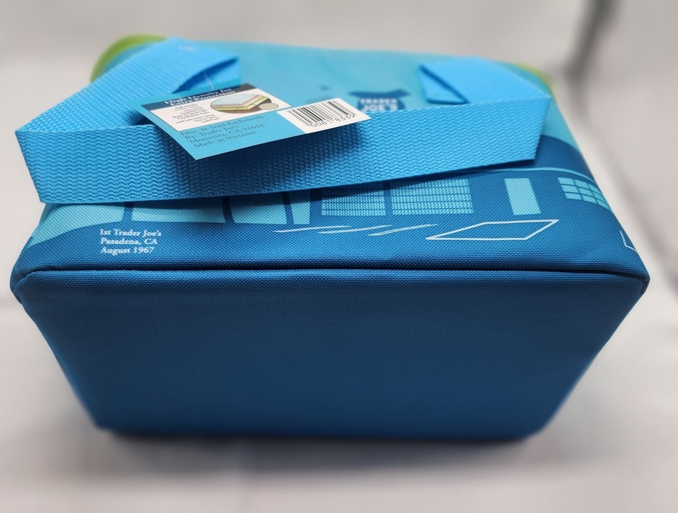 Trader Joe's BLUE Mini Insulated Tote/Lunch Bag NWT Limited Release | eBay
