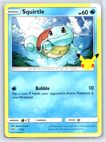 Squirtle 017/025 - McDonald's 25th Anniversary Promos - Promo - Lightly ...