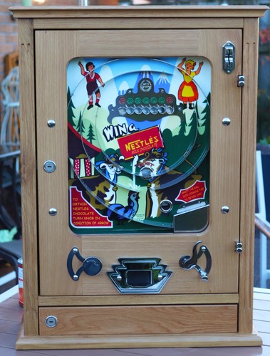 NESTLÉS CHOCOLATE ALLWIN VINTAGE RETRO PENNY ARCADE AMUSEMENT MACHINE | eBay UK