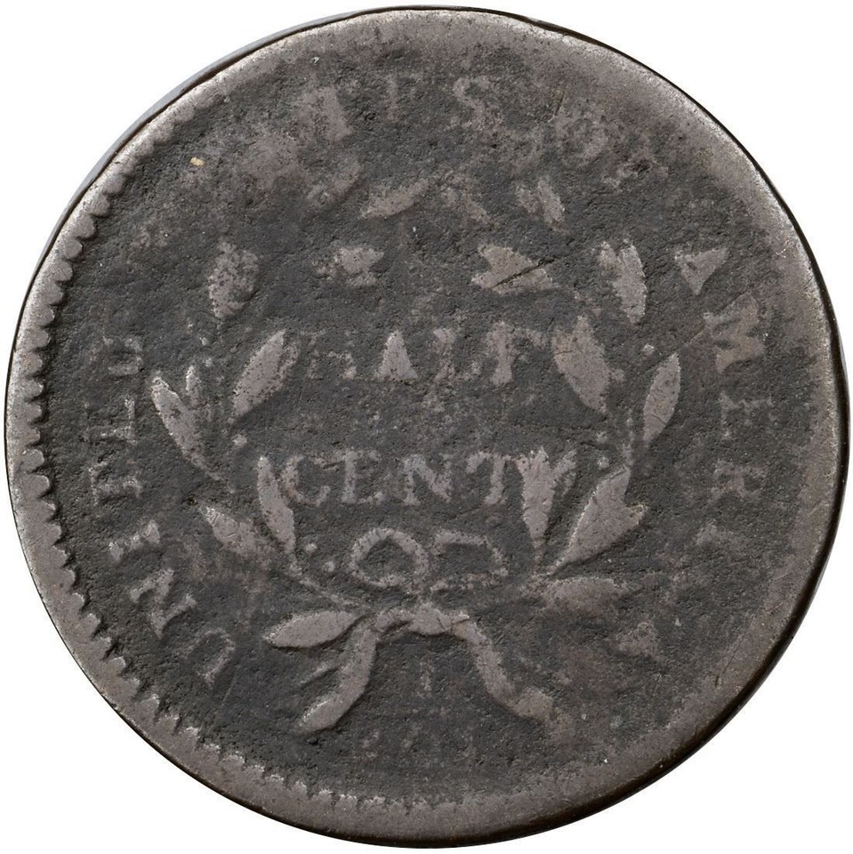 1794 C-4a R-3 Sm Edge Letters Liberty Cap Half Cent Coin 1/2c | eBay
